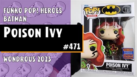 Funko Pop Poison Ivy Batman Wondrous Just One Pop