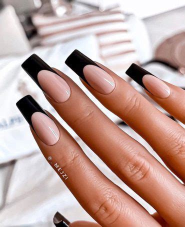 30 Cute Fall 2021 Nail Trends To Inspire You Charming Black French Nails