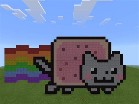 Pixel Art Minecraft Nyan Cat
