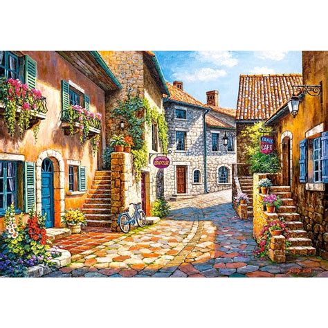 Rue de Village puzzle 1000 pièces