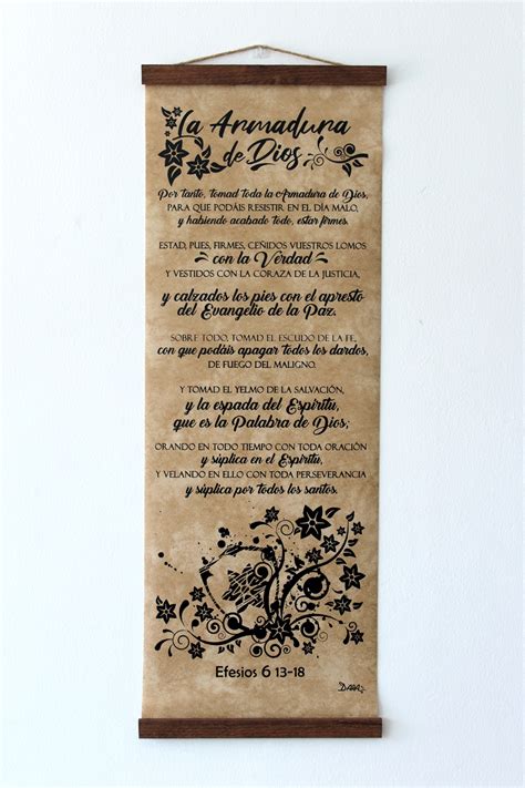 La Armadura De Dios Dara Arts Gifts Handcrafted Biblical Scrolls