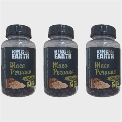 3 Potes de Black Maca Peruana Negra Pura 120 Cápsulas 500mg no Shoptime
