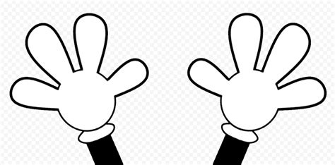 Mickey Mouse Clipart Hands Gloves Free Png Citypng