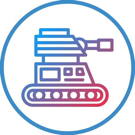 Premium Vector Army Tank Icon Style