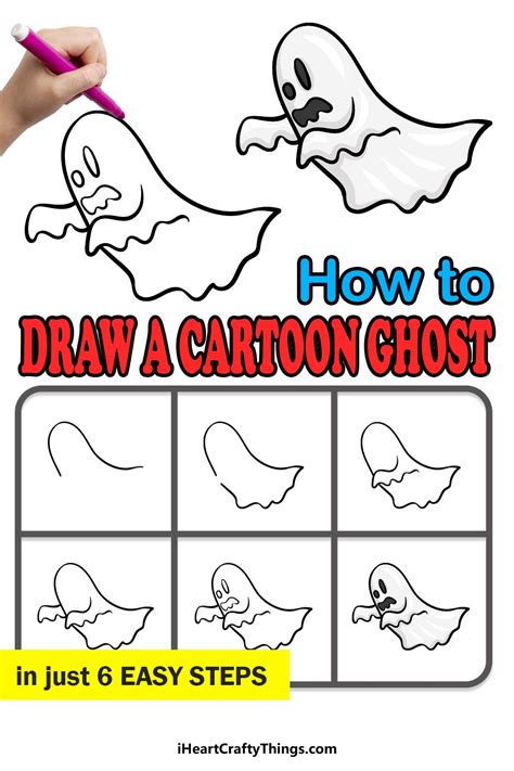 How To Draw A Cartoon Ghost A Step By Step Guide Ghost Cartoon