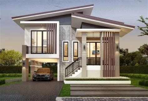 7 Inspirasi Desain Rumah Atap Miring 2 Lantai Home Fashion Denah