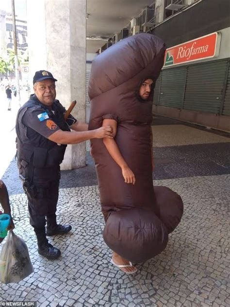 Man Dressed As 7ft Penis Is Arrested For Harassing Women