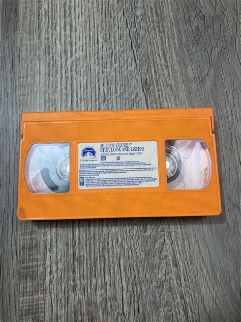 Blue S Clues Stop Look And Listen VHS Grelly USA