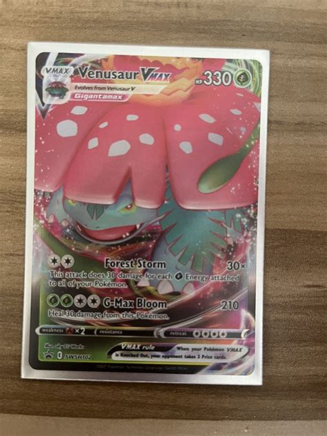Mavin Pokémon TCG Venusaur VMAX SWSH Black Star Promos SWSH102 Holo Promo