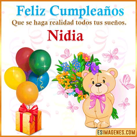 Feliz Cumplea Os Nidia Tarjetas Y