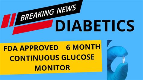 Month Continuous Glucose Monitor Stop Fingersticks Now Implantable