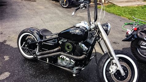 Yamaha V Star Dragstar Blue Collar Bobbers Off