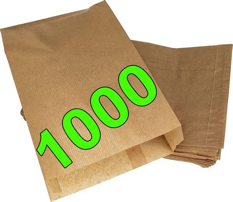 Loxato Sac Kraft Lot 1000 Sachet Kraft Alimentaire Sac Papier Kraft