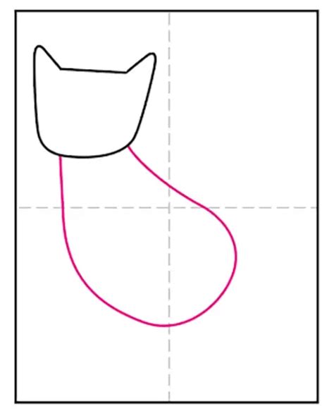 Easy How To Draw A Valentine Cat Tutorial And Coloring Page