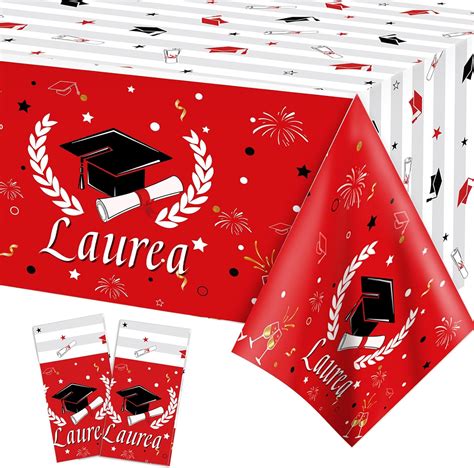BETESSIN 2pz Tovaglia Festa Laurea Decorazione Laurea Tavolo Tovaglia