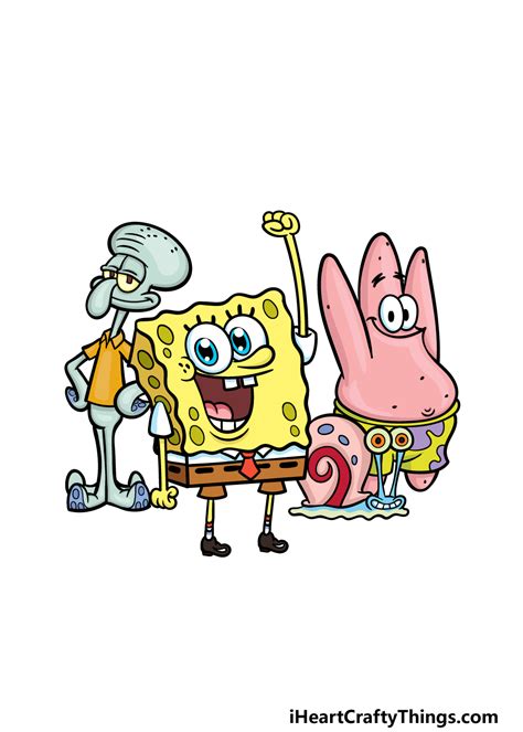 How To Draw Spongebob And Patrick Step By Step