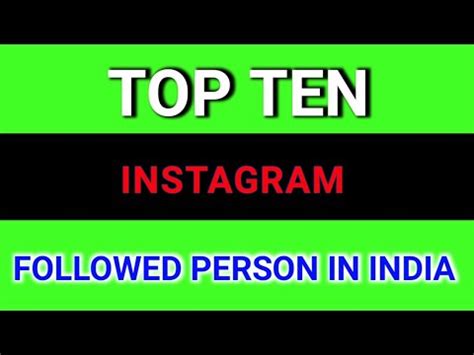 Most Followed Instagram Account 2023 Top 10 Most Followed Person On