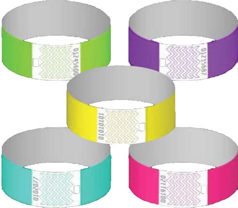 100 Pulseira Identificação Lisa Eventos Formatura Baladas Elo7