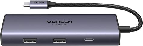Amazon UGREEN Revodok 6 In 1 USB C Hub Dual HDMI 4K 60Hz Single 8K