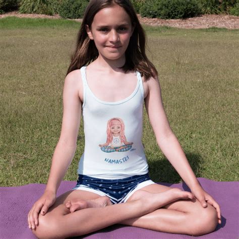 Namaste Girl Tank Top Flying Yogis