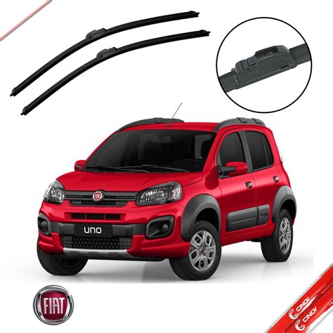 Par Palheta Limpador Parabrisa Dianteiro Fiat Uno 2009 2010 2011 2012