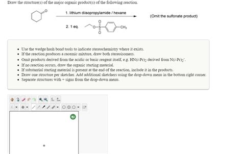 Solved Draw The Structure S Of The Major Organic Product S Chegg