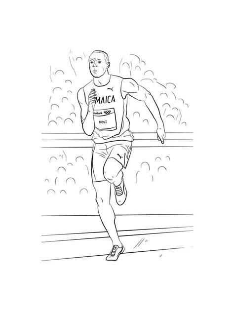 Leichtathletik Ausmalbilder Kostenlose Malvorlagen