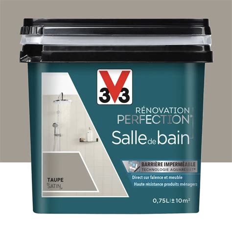 Peinture Salle De Bain V R Novation Perfection Taupe Pas Cher