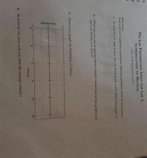 solved pre lab preparation sheet for lab 1 introduction to