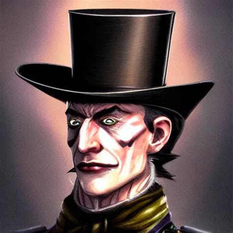 Doran A Human Warrior In A Top Hat 8k Resolution Stable Diffusion