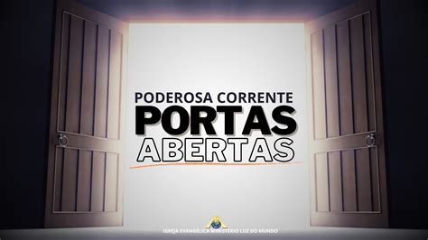 CORRENTE PORTAS ABERTAS YouTube
