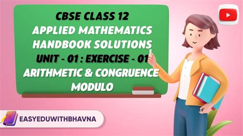 airthmetic and congruence modulo cbse applied maths handbook solutions class 12 unit 1