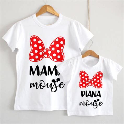 Set Tricouri Mamă Fiică model Mouse Uniq gift ro