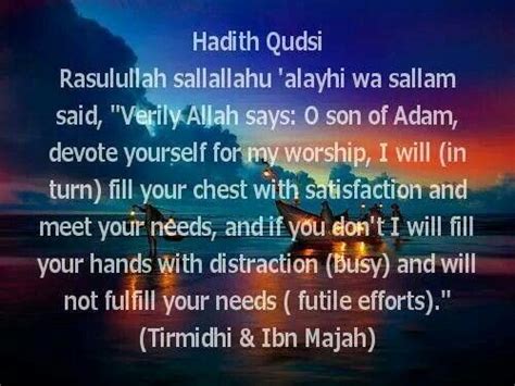 Hadith Qudsi The Way Of Life Pinterest Hadith
