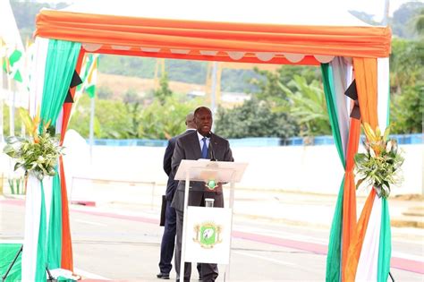Cérémonie d inauguration du pont Alassane OUATTARA discours du