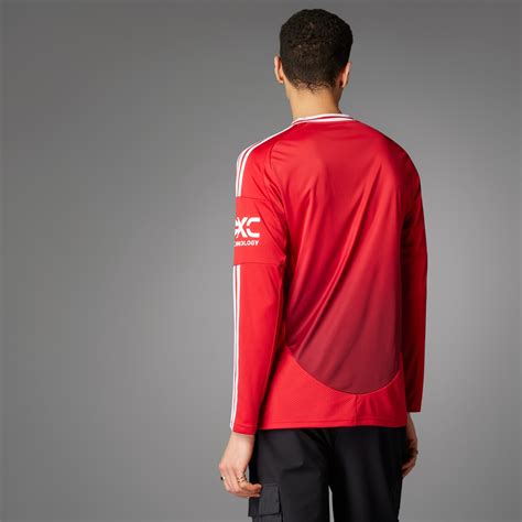 Clothing Manchester United 24 25 Long Sleeve Home Jersey Red
