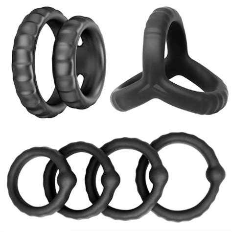 Newest Penis Ring Reusable Silicone Semen Cock Ring Penis Enlargement Delayed Ejaculation Sex