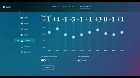 Best Equalizer Settings For Bass Dolby Atmos Pc Get More Anythink S