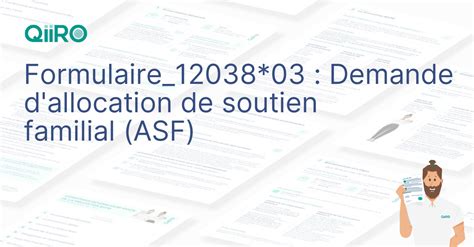 Formulaire Demande D Allocation De Soutien Familial Asf