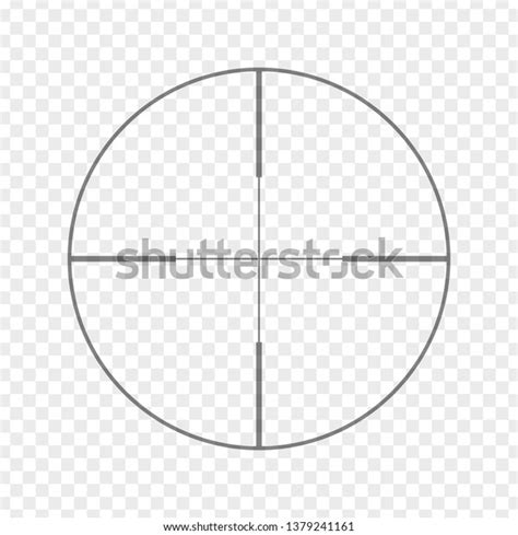 Sniper Rifle Aim Isolated On Transparent Background Crosshair Target
