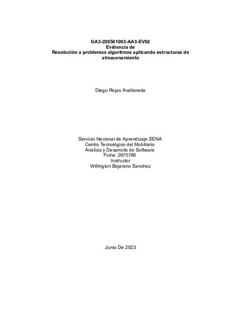 Resolución a problemas algorítmicos aplicando estructuras de