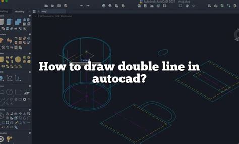 how to draw double line in autocad