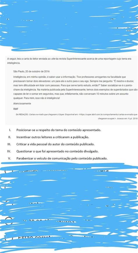 Após a leitura deste texto é correto afirmar que por meio da carta do