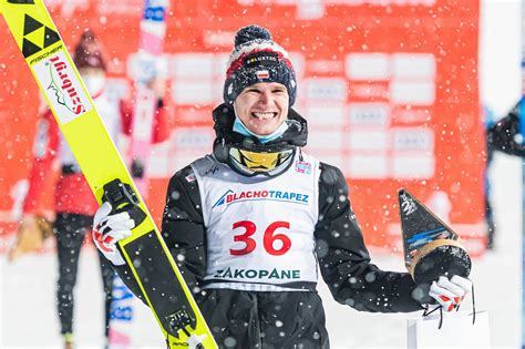 PŚ w Zakopanem Andrzej Stękała na 2 miejscu Pierwsze podium smakuje