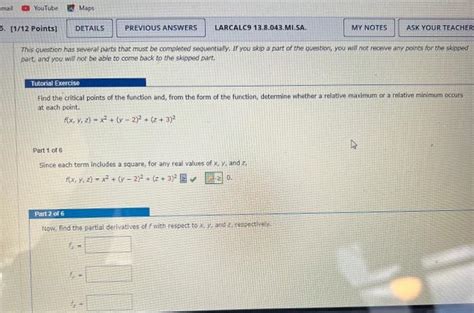 solved identify any extrema of the function by recognizing