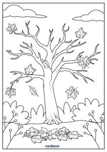 Coloriages Arbres Automne Coloriages Gratuits à Imprimer