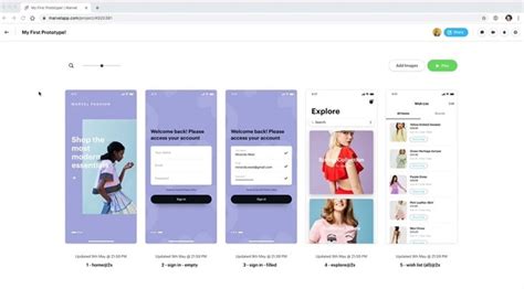 How To Create Prototypes In Marvel App Step By Step
