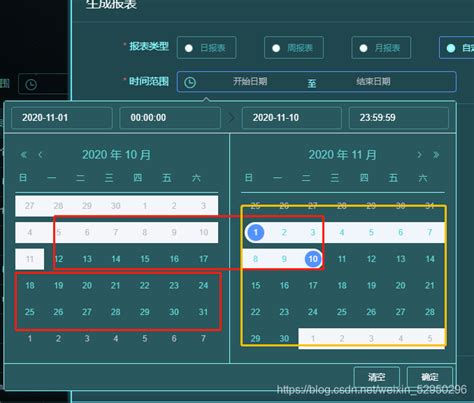 element datepicker 日期选择器 限制选择30天时间范围，且不大于当前时间 el datepicker 开始日期与结束日期相差不能大于31天 csdn博客