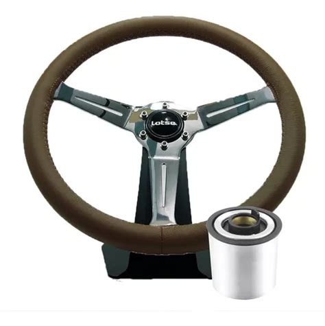 Volante Clássico Lotse Class Light Couro Marrom Vw Kombi