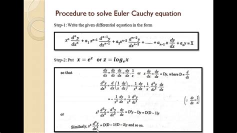 higher order differential equations part 7 youtube